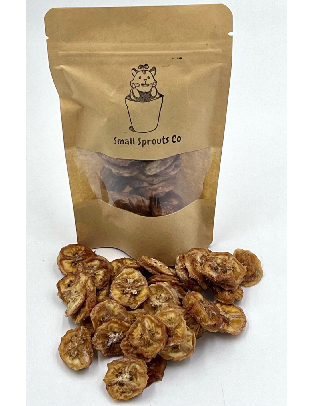 100% natural dehydrated banana coins