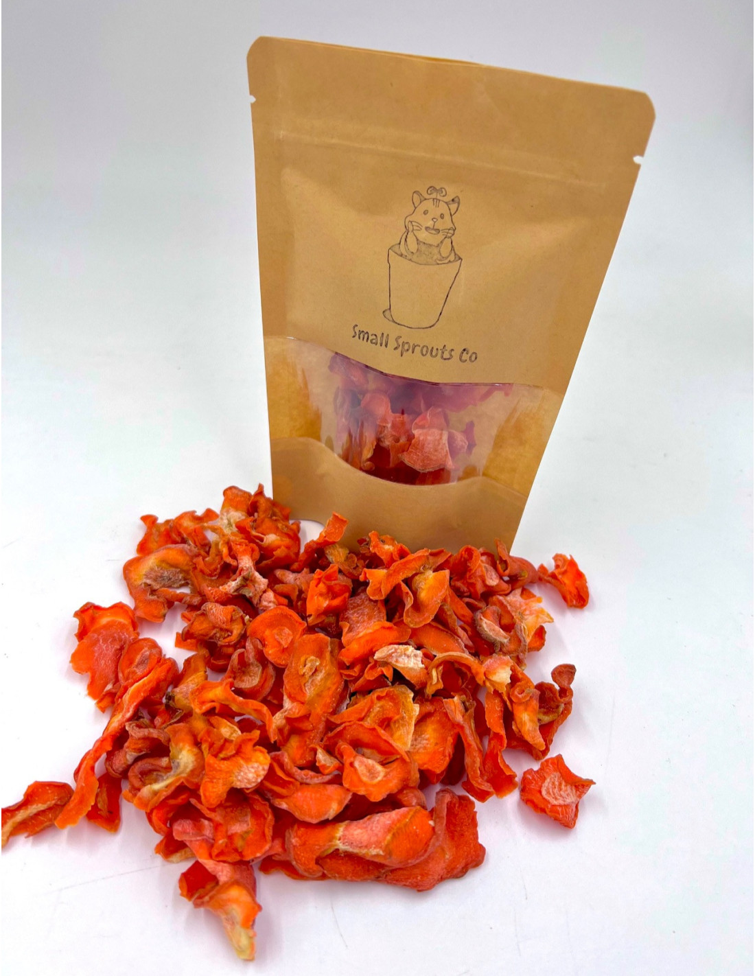 100% natural dried carrot slices